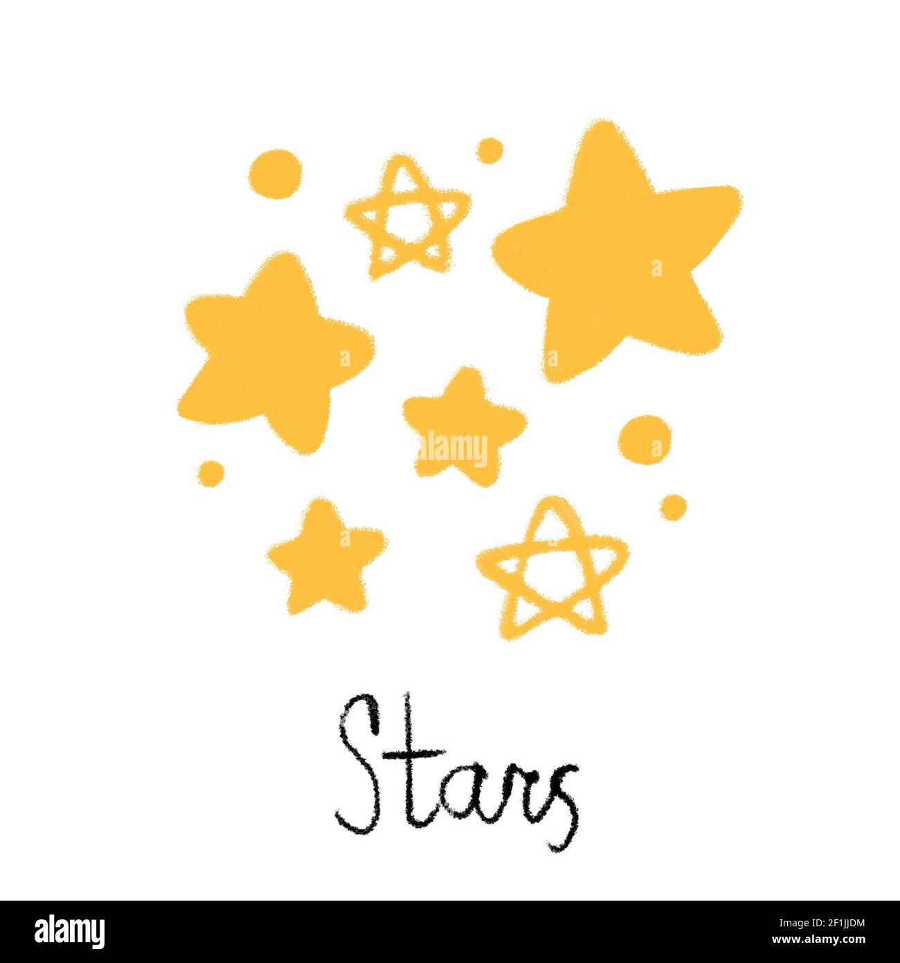 Cute bright colorful stars. Isolated on white background Stock Photo ...