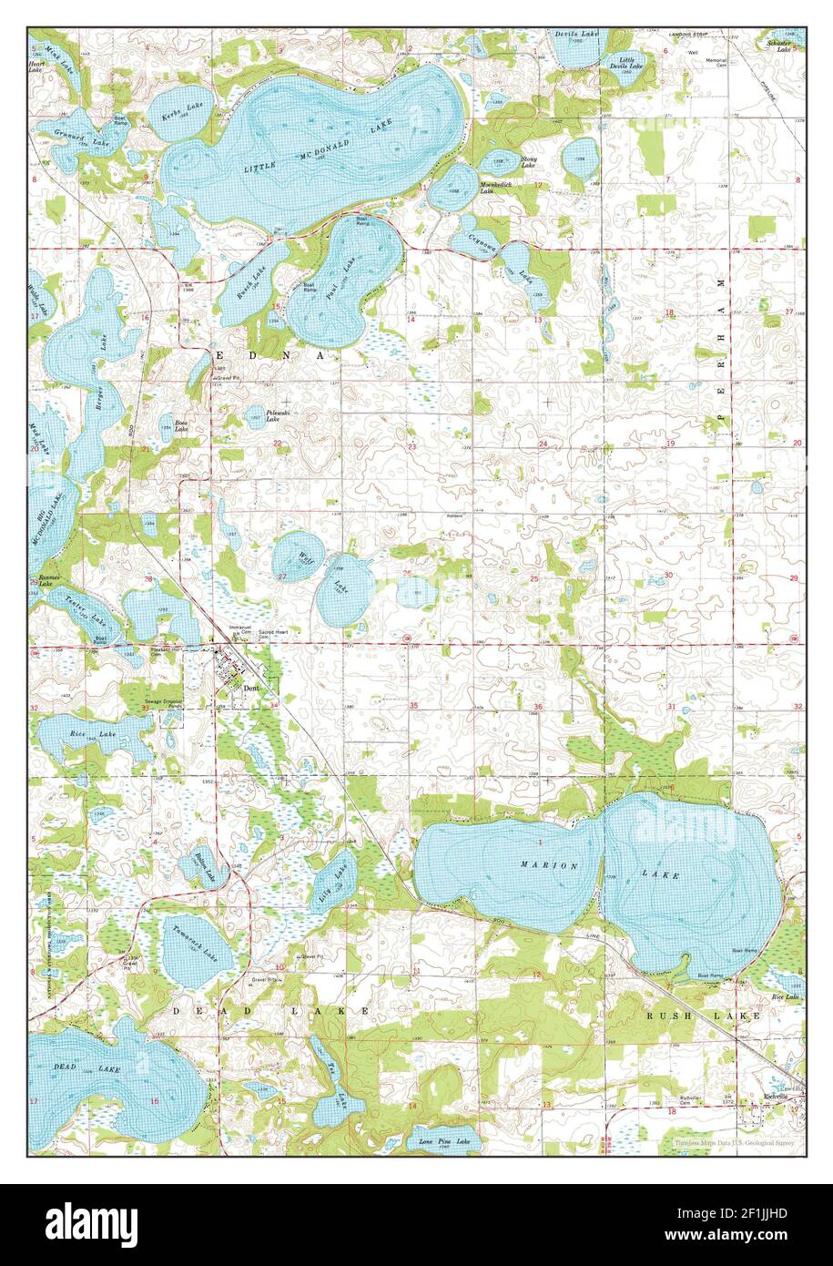 Dent, Minnesota, map 1973, 1:24000, United States of America by ...