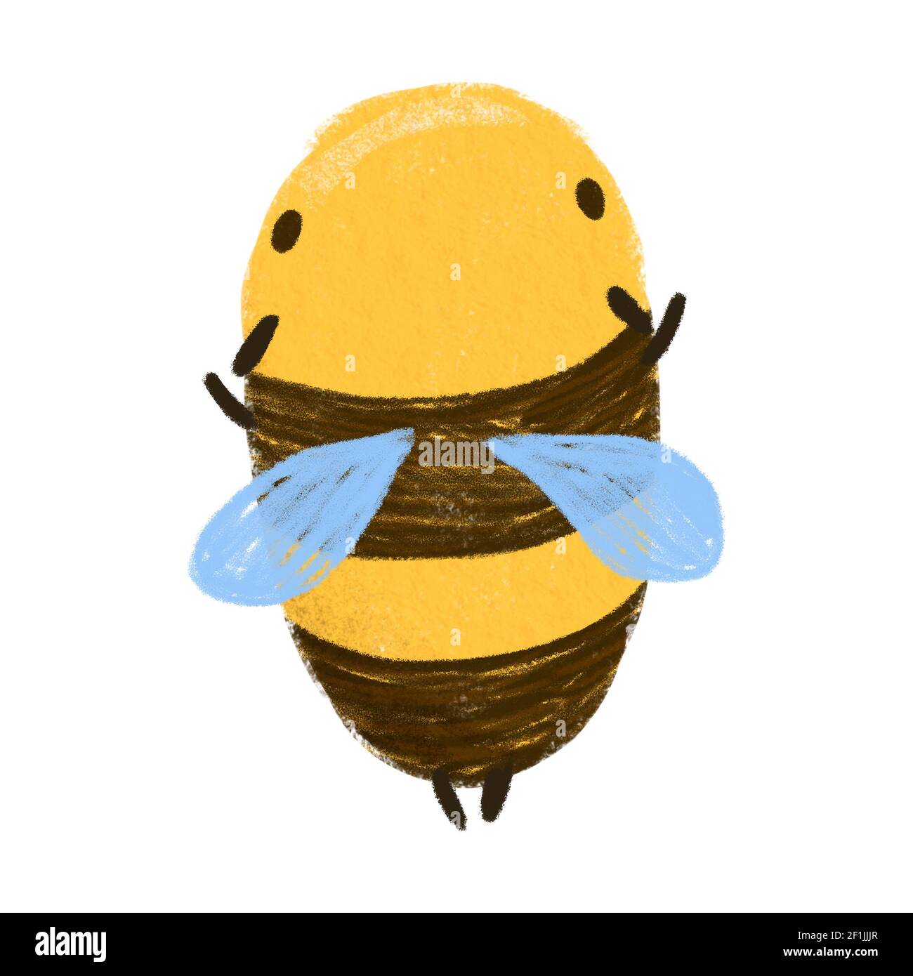 Cute Kawaii Happy Funny Honey Bee flying Stock Photo - Alamy