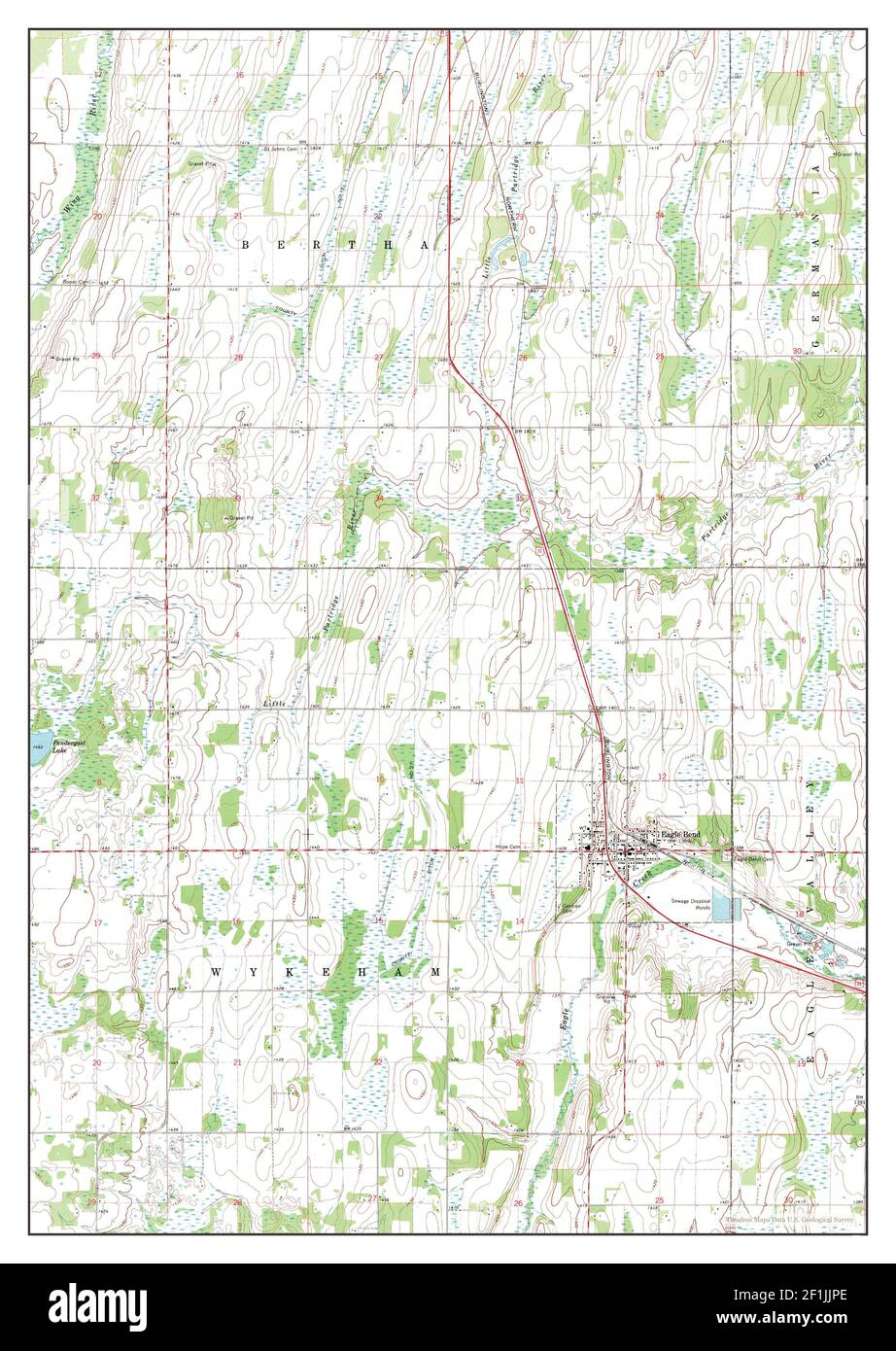 Map of eagle bend Cut Out Stock Images & Pictures - Alamy