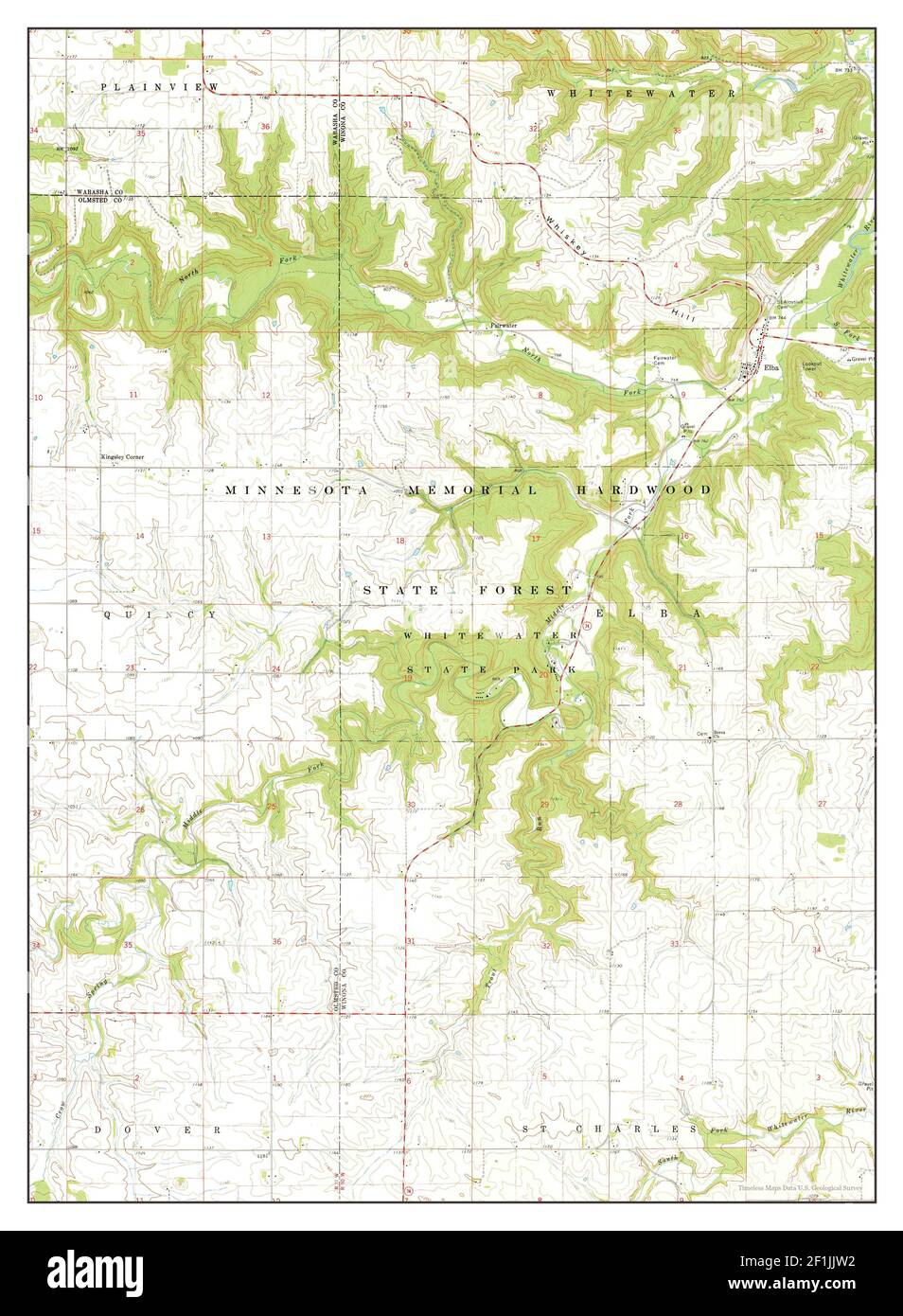 Map of elba minnesota hi-res stock photography and images - Alamy