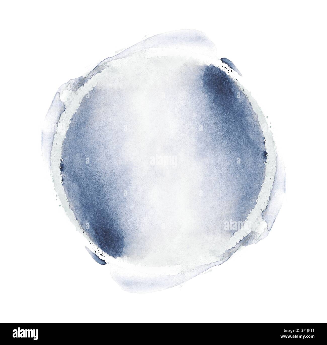 Blue watercolor circle hi-res stock photography and images - Alamy