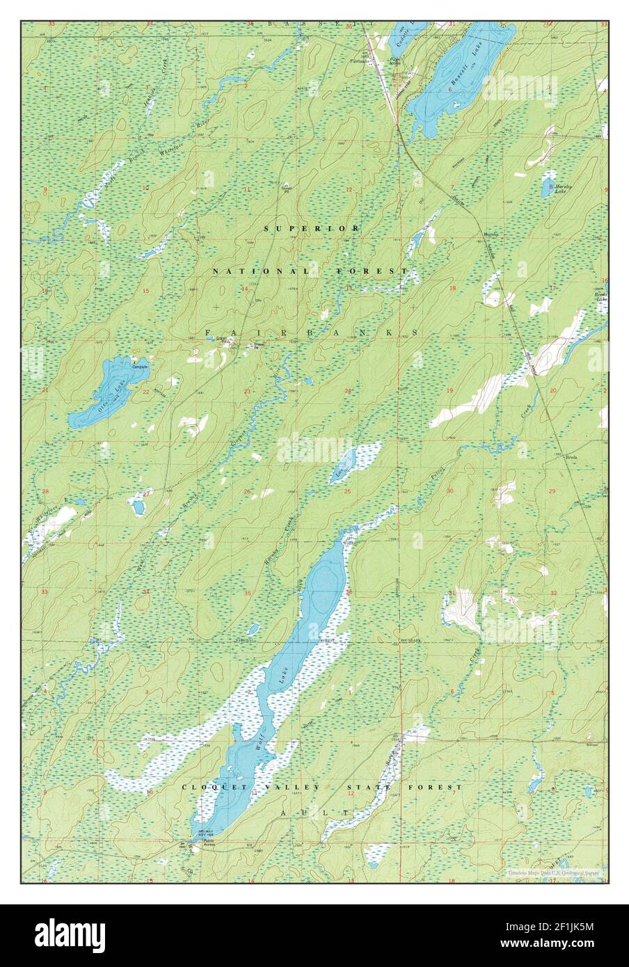 Fairbanks, Minnesota, map 1982, 1:24000, United States of America by ...