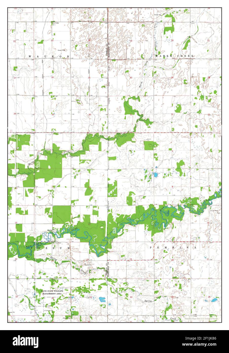 Faith, Minnesota, map 1966, 1:24000, United States of America by ...