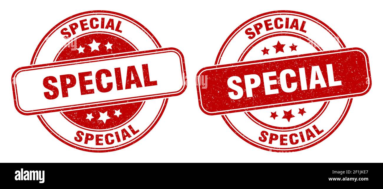 special stamp. special sign. round grunge label Stock Vector Image ...