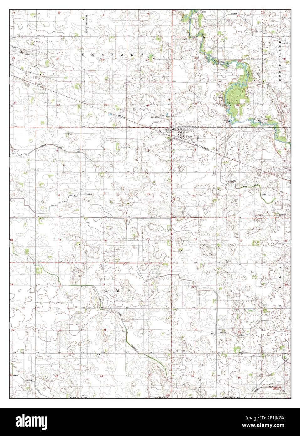 Frost, Minnesota, map 1982, 1:24000, United States of America by ...