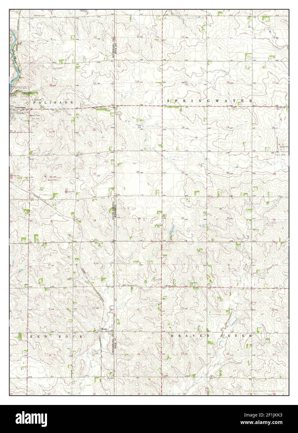 Garretson East, Minnesota, map 1967, 1:24000, United States of America ...