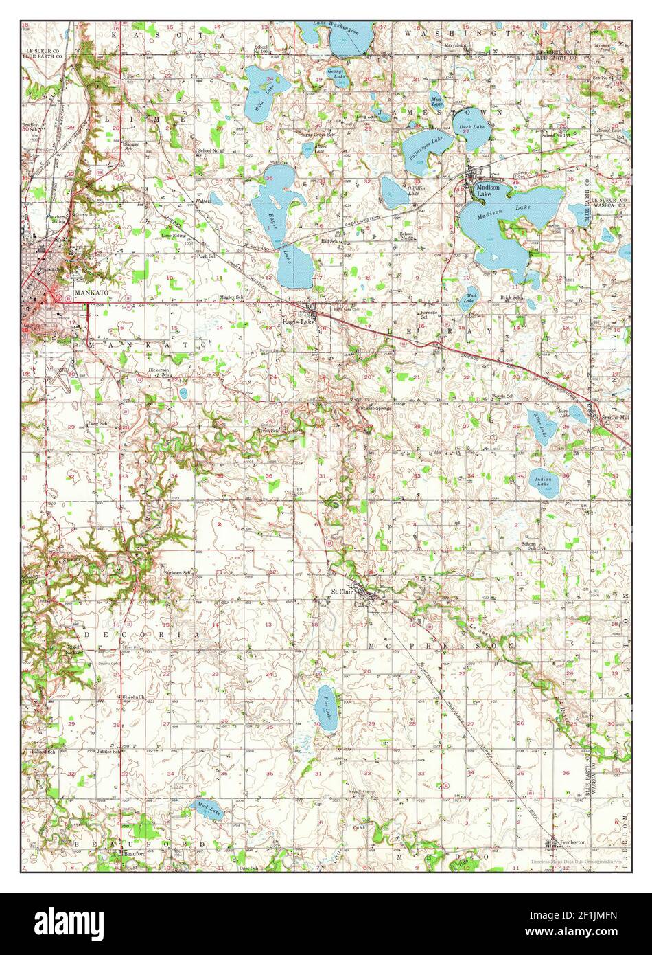 Map of mankato hi-res stock photography and images - Alamy