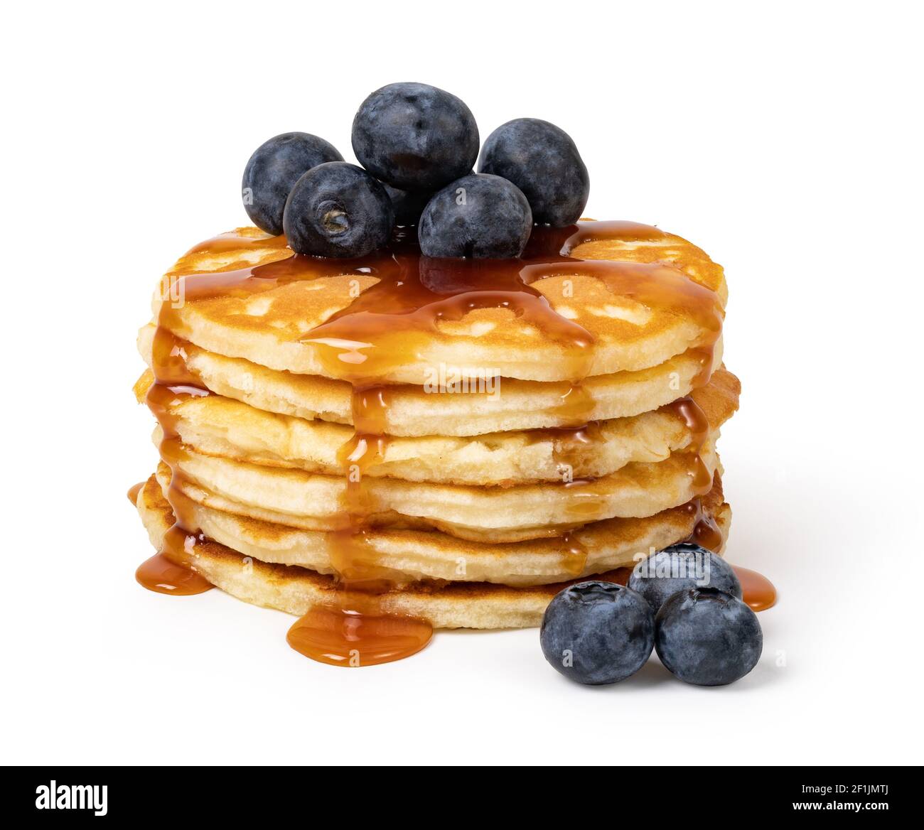Close up tasty pancakes Cut Out Stock Images & Pictures - Alamy