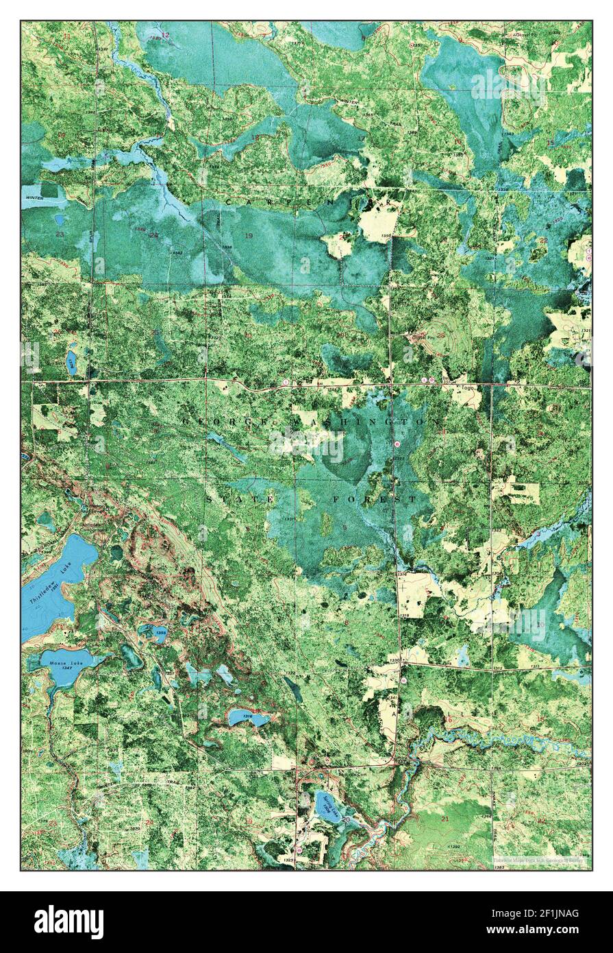 Togo, Minnesota, map 1970, 1:24000, United States of America by ...