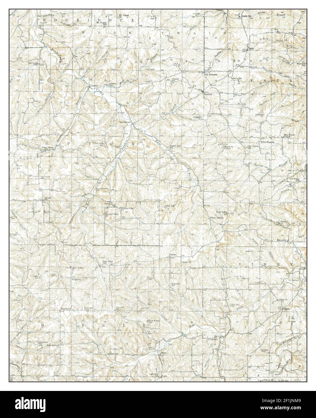 Bado, Missouri, map 1941, 1:62500, United States of America by Timeless ...