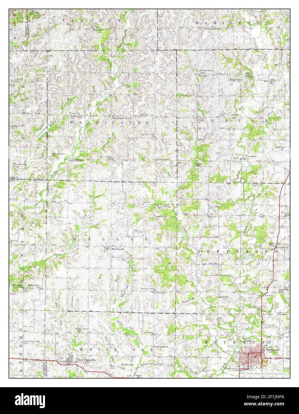 Bethany, Missouri, map 1948, 1:62500, United States of America by ...