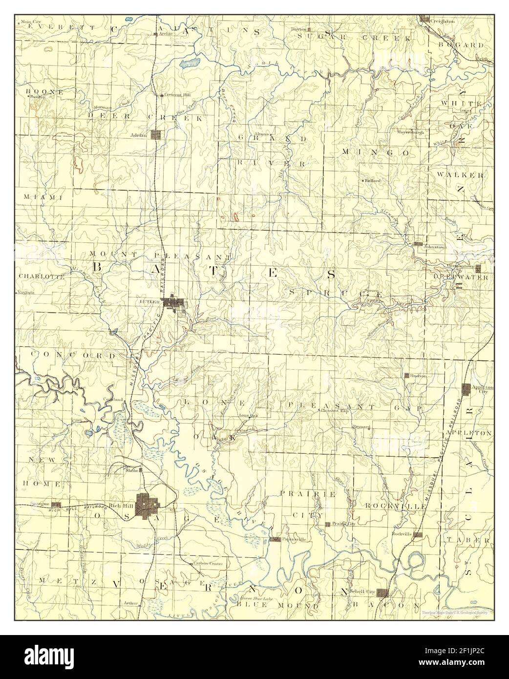 Butler missouri map Cut Out Stock Images & Pictures - Alamy
