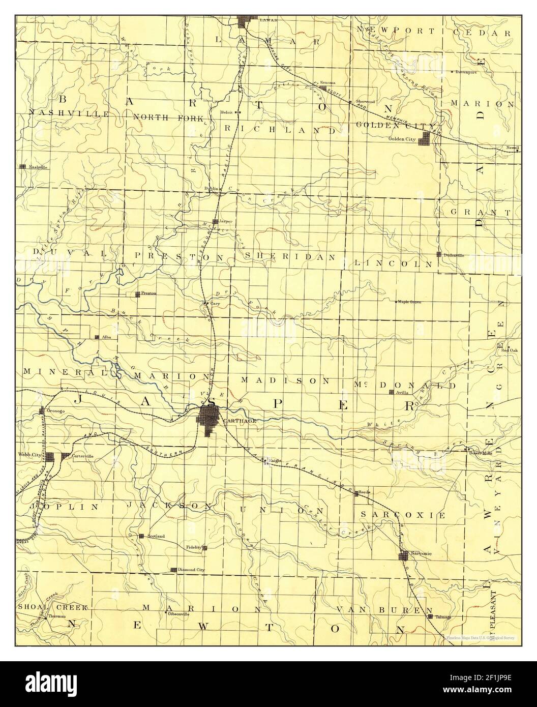 Carthage historic map Cut Out Stock Images & Pictures - Alamy