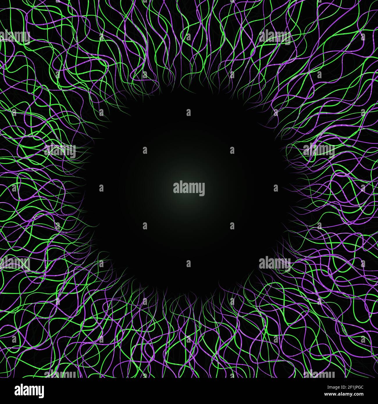 Abstract human eye vessel circle illustration in modern holographic art ...