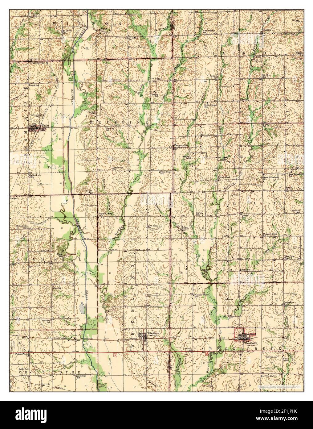 Chula, Missouri, map 1947, 1:62500, United States of America by ...