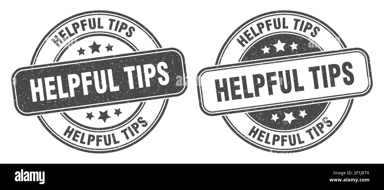 helpful tips stamp. helpful tips sign. round grunge label Stock Vector ...