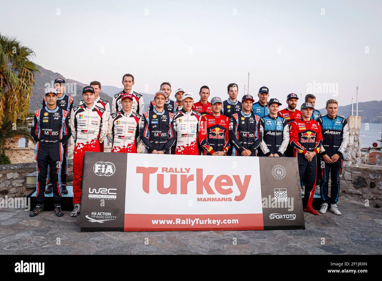 group picture drivers during the 2019 WRC World Rally Car Championship ...