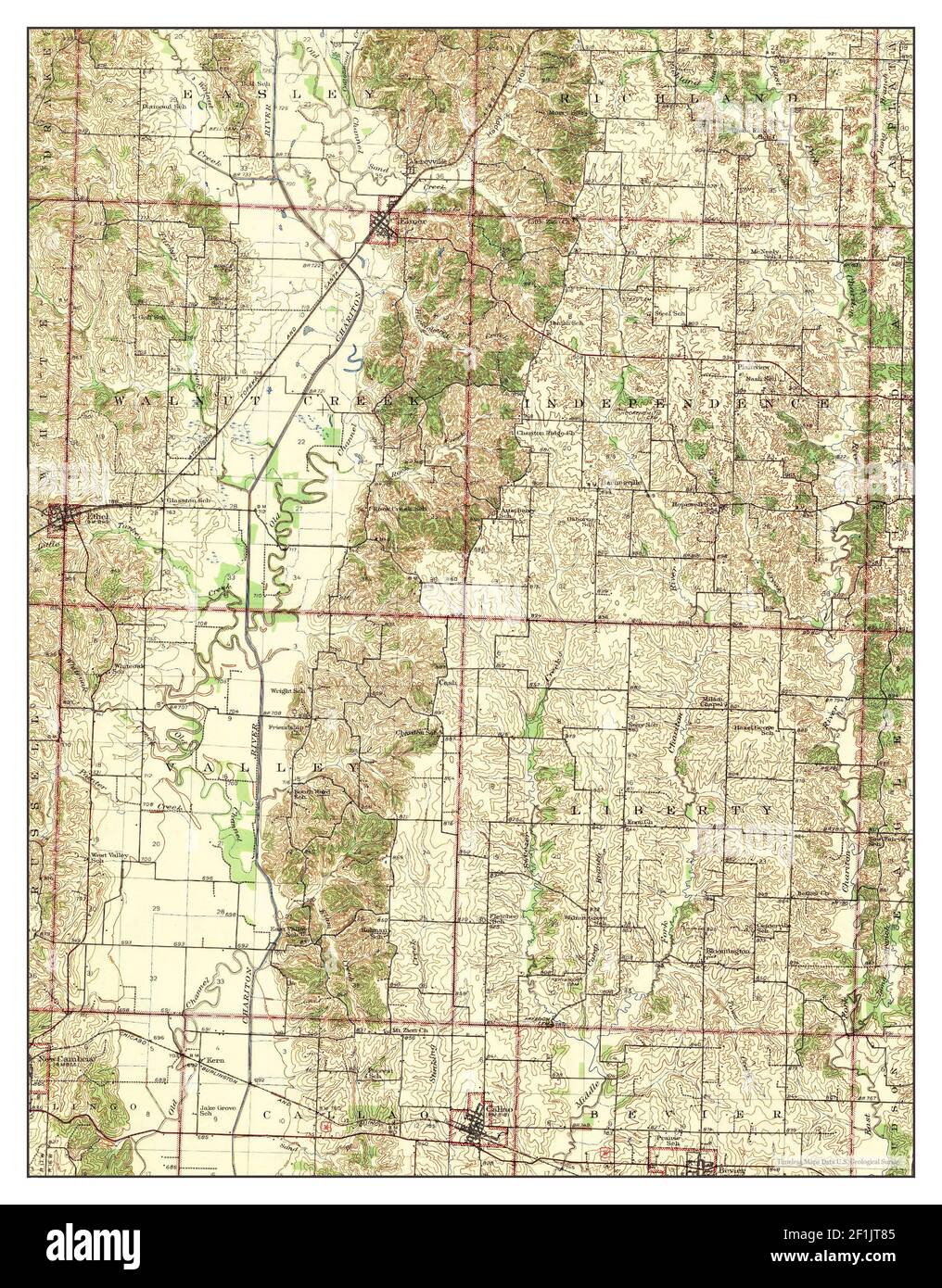 Map of elmer hi-res stock photography and images - Alamy