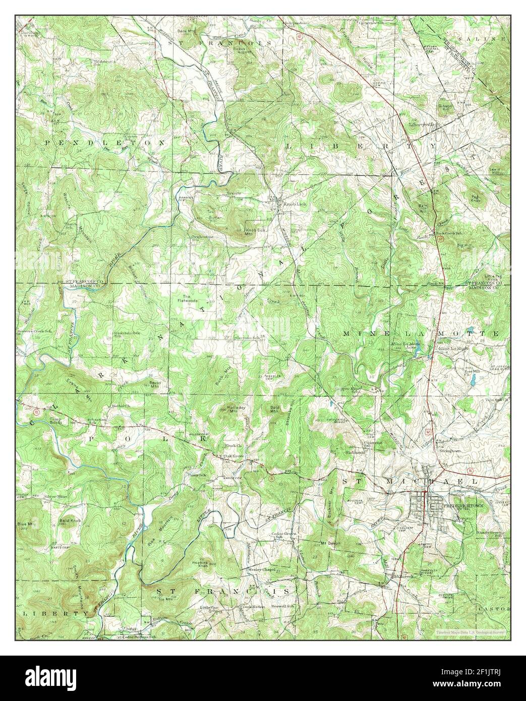 Fredericktown, Missouri, map 1947, 1:62500, United States of America by ...