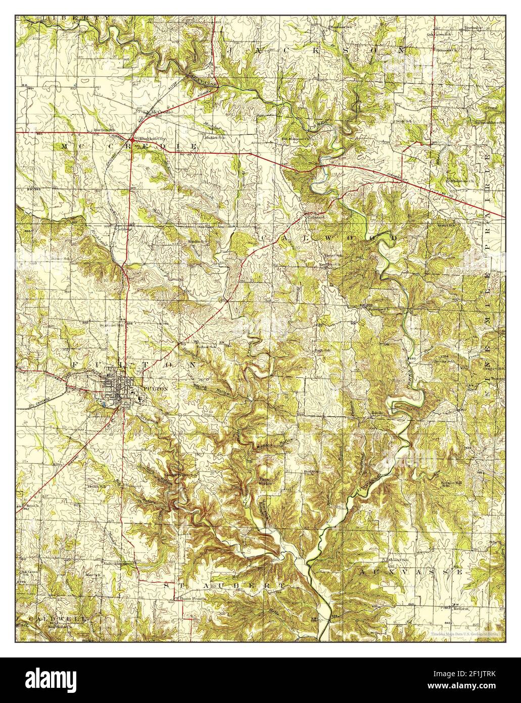 Fulton, Missouri, map 1931, 1:62500, United States of America by ...