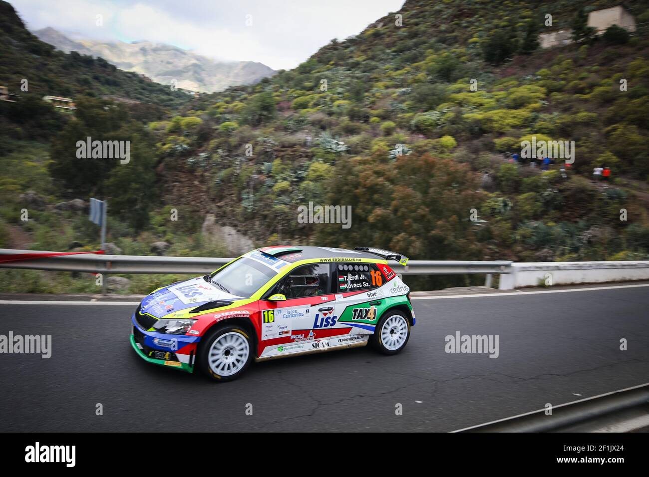 16 ERDI Tibor, KOVACS Szablocs, Erdi team KFT, Skoda Fabia R5, action ...