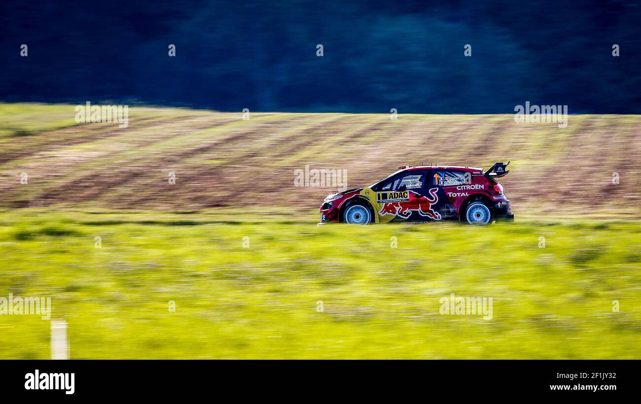 01 OGIER sebastien (FRA), INGRASSIA julien (FRA), CITROEN C3, WRC CITROEN TOTAL WRT, action ...