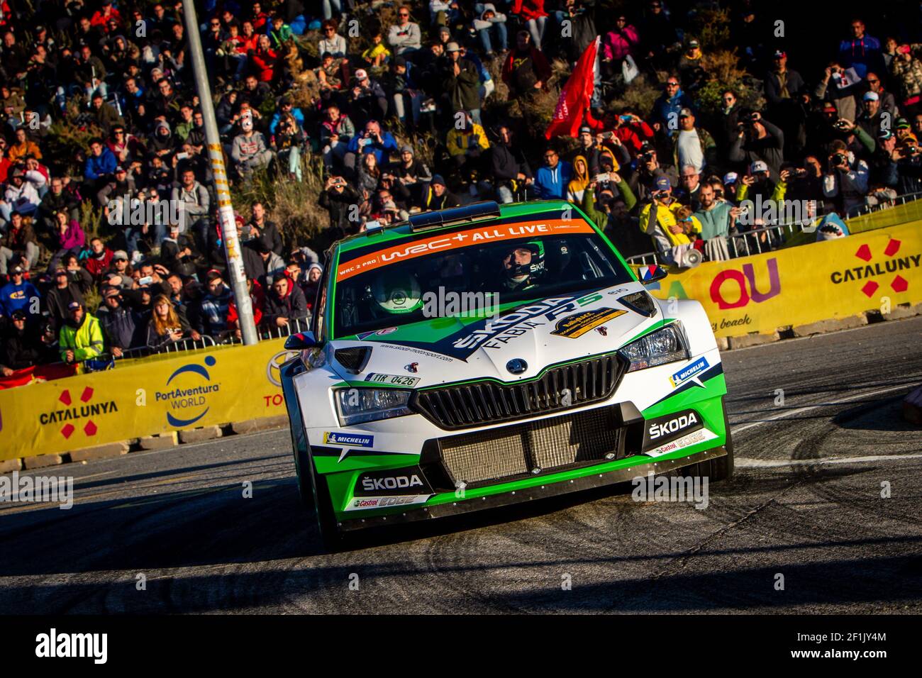 during the 2019 WRC World Rally Car Championship, rally of Spain from ...
