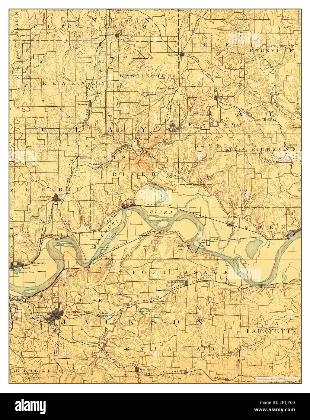 Independence missouri map hi-res stock photography and images - Alamy