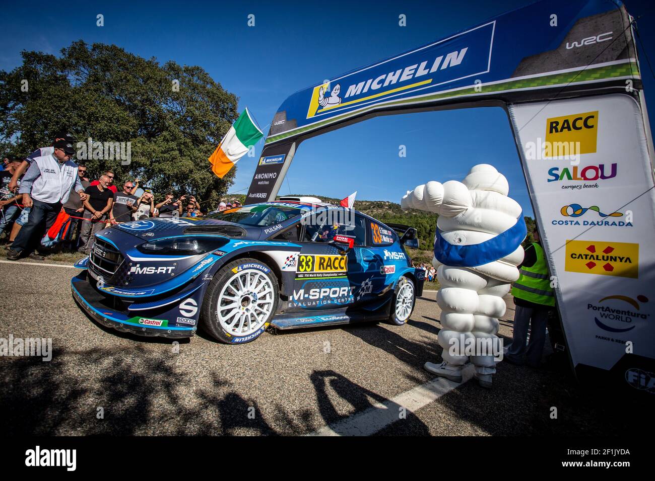 during the 2019 WRC World Rally Car Championship, rally of Spain from ...