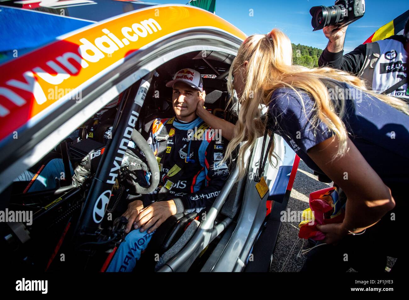 during the 2019 WRC World Rally Car Championship, rally of Spain from ...