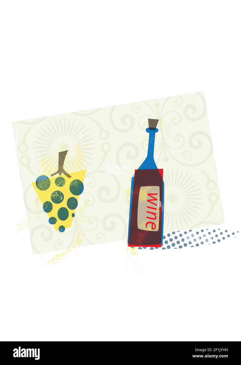 White delicious grape illustration Cut Out Stock Images & Pictures - Alamy