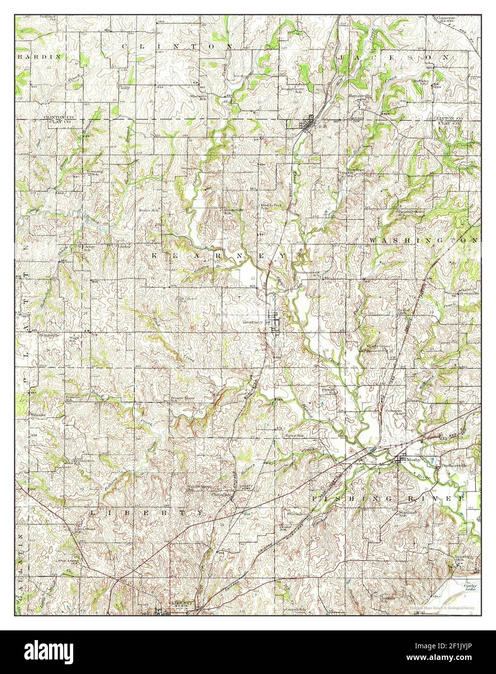 Map of kearney Cut Out Stock Images & Pictures - Alamy