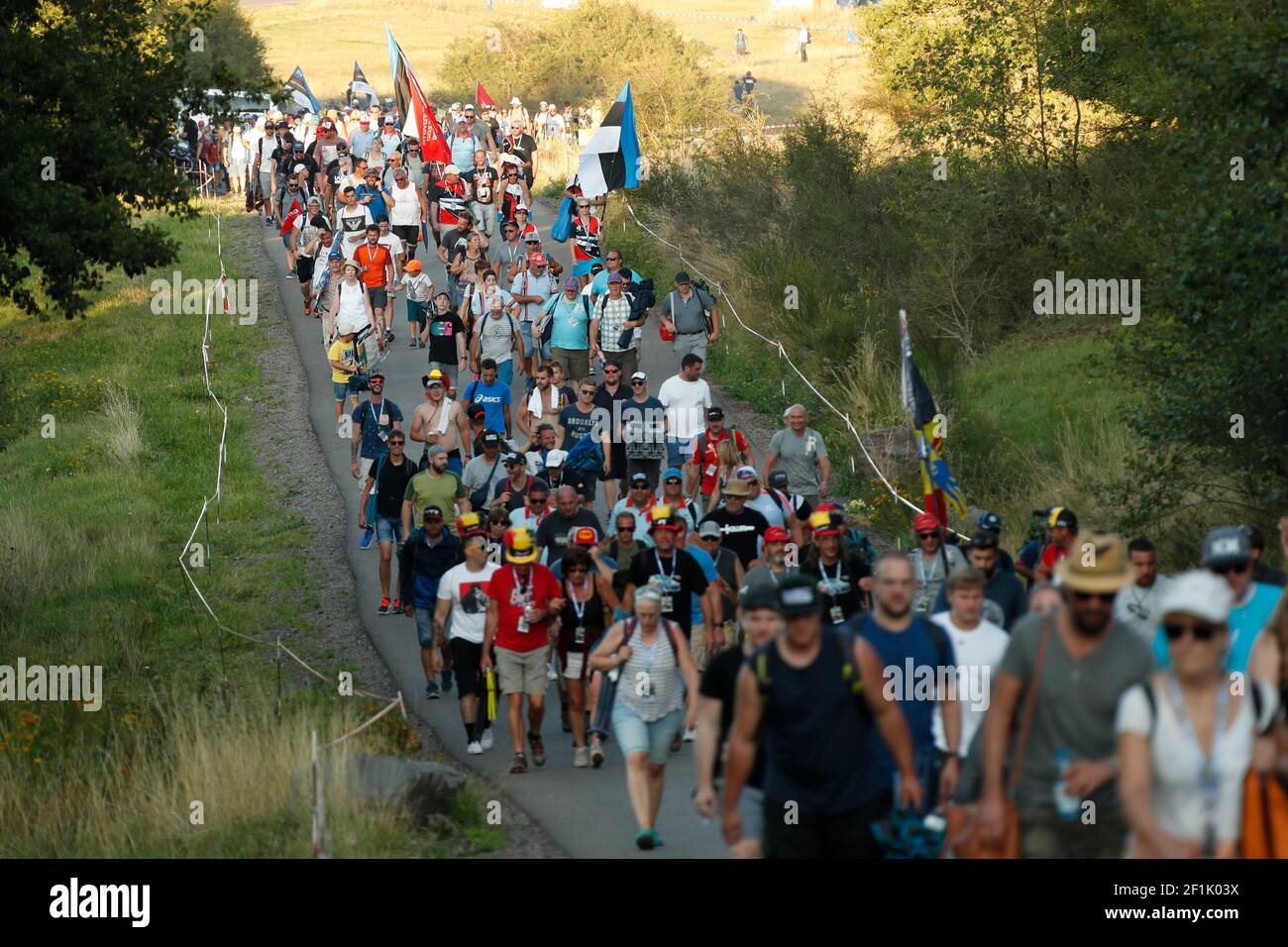Spectators during the 2019 WRC World Rally Car Championship, Rally of ...