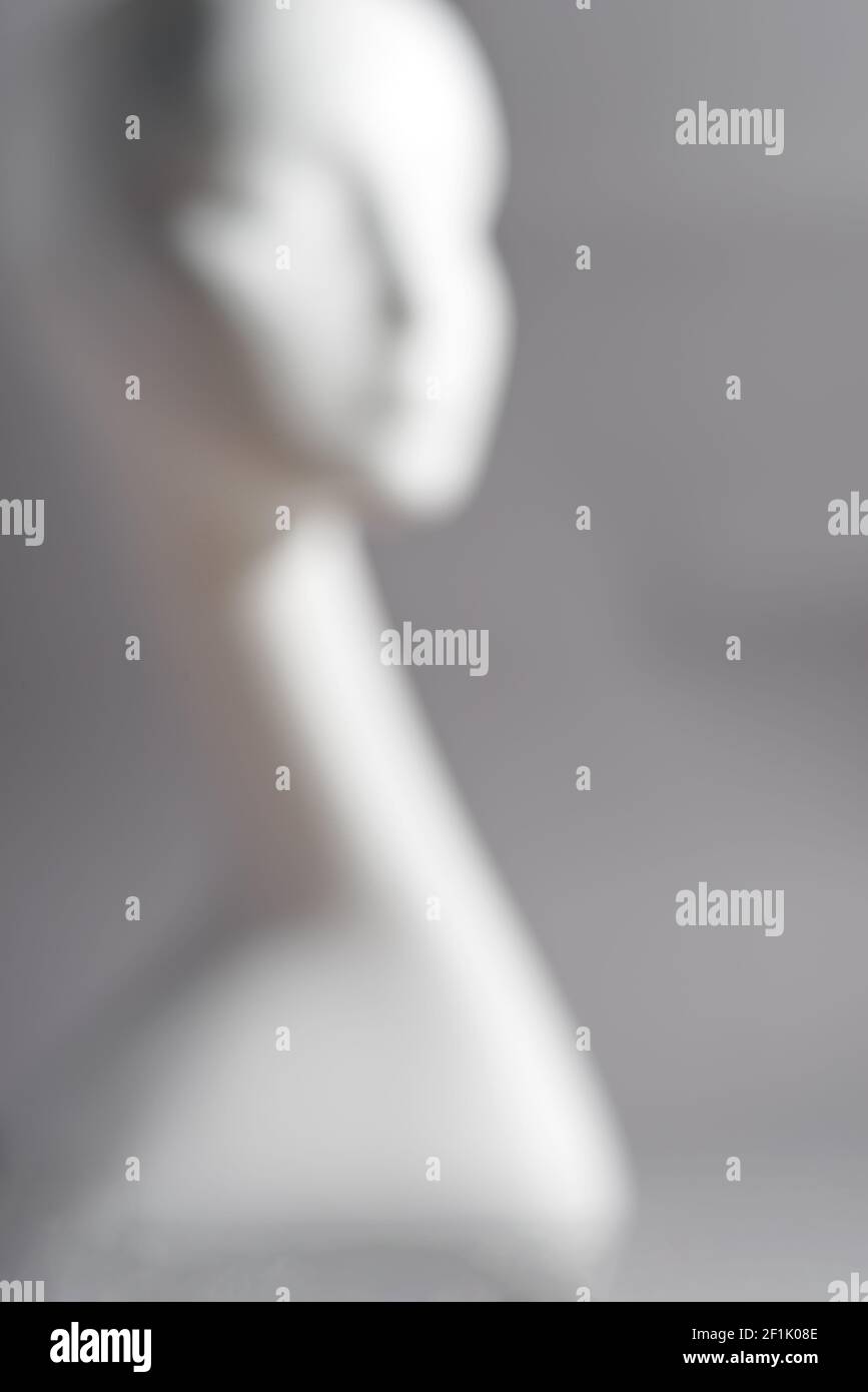 Beautiful female blurred face monochrome Stock Photo - Alamy