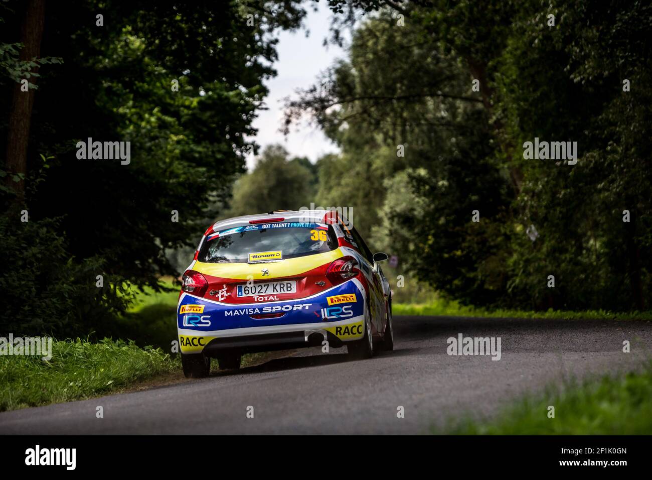 36 Efren LLARENA (ESP), Sara FERNANDEZ (ESP), Peugeot 208 R2, Rallye ...