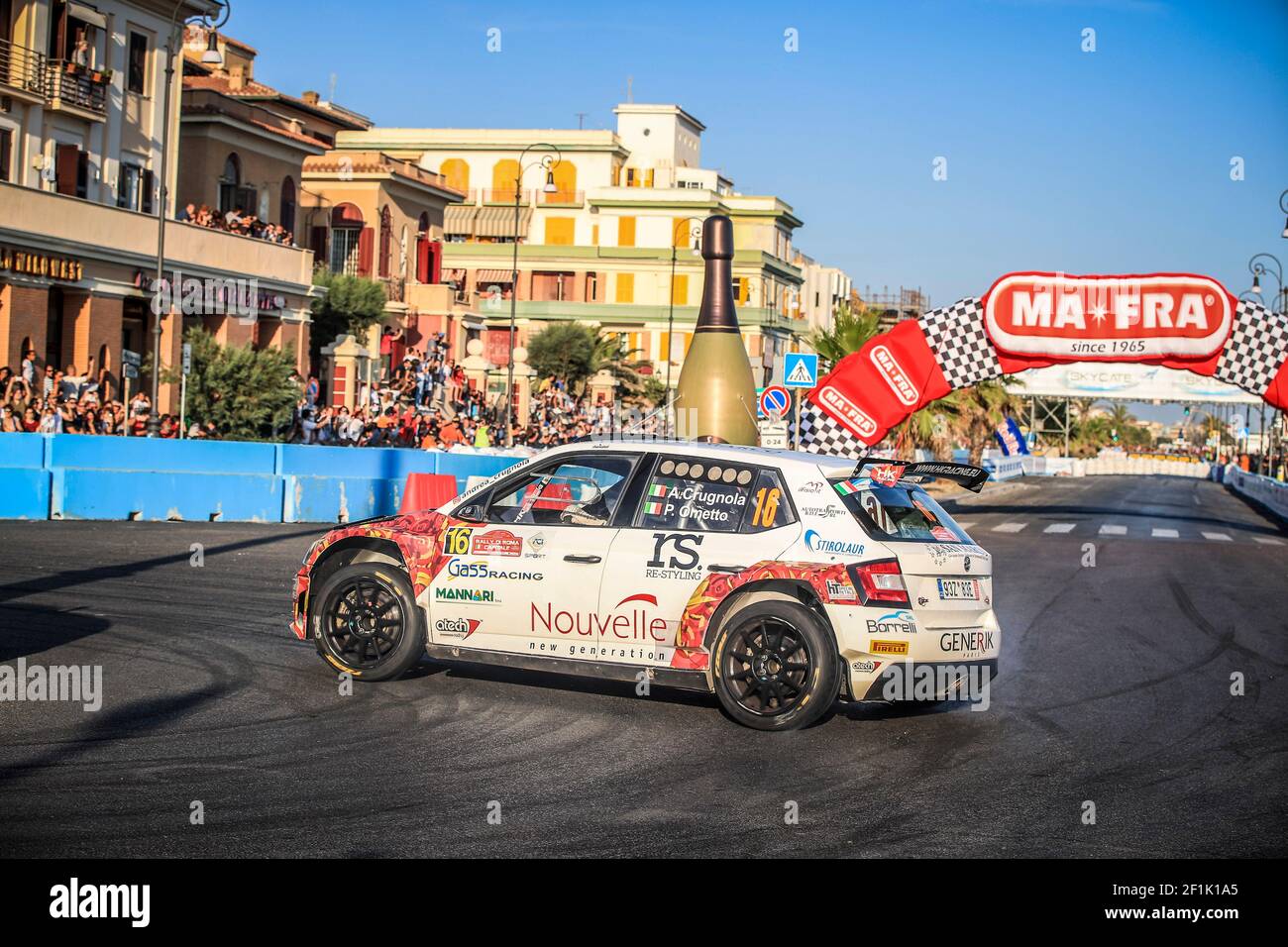 16 Andrea CRUGNOLA (ITA), Pietro OMETTO (ITA), Skoda Fabia R5, Action ...