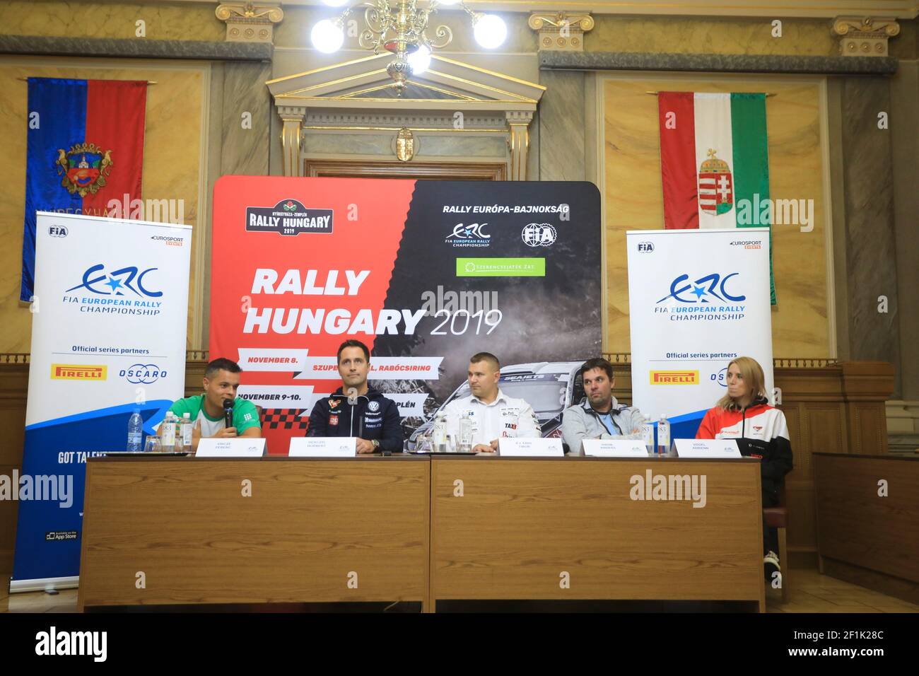 Pre-event presse conference,VINCZE Ferenc (hun), BACIGAL Igor (hun ...