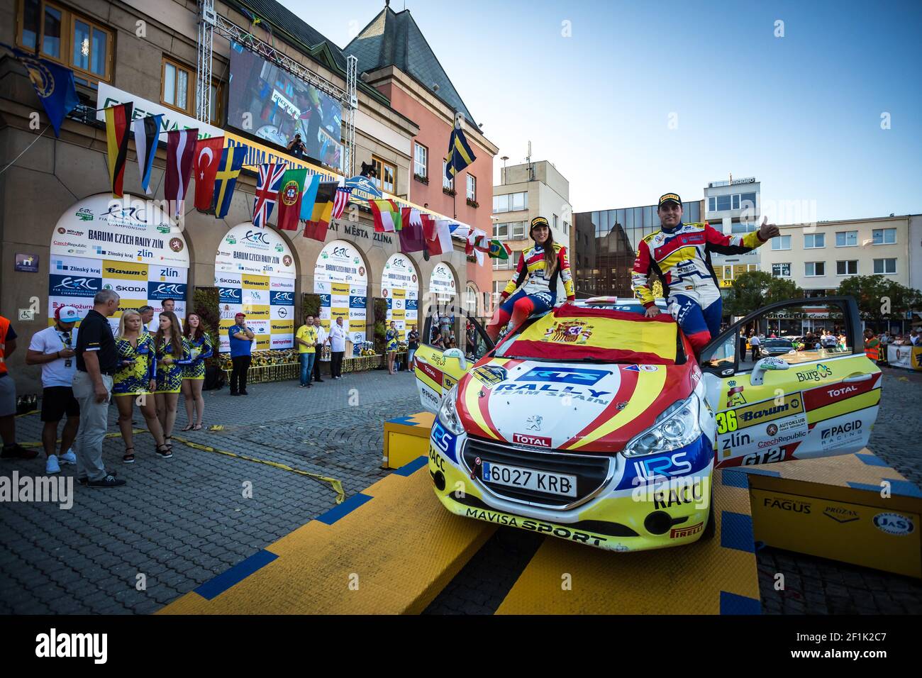 36 Efren LLARENA (ESP), Sara FERNANDEZ (ESP), Peugeot 208 R2, Rallye ...