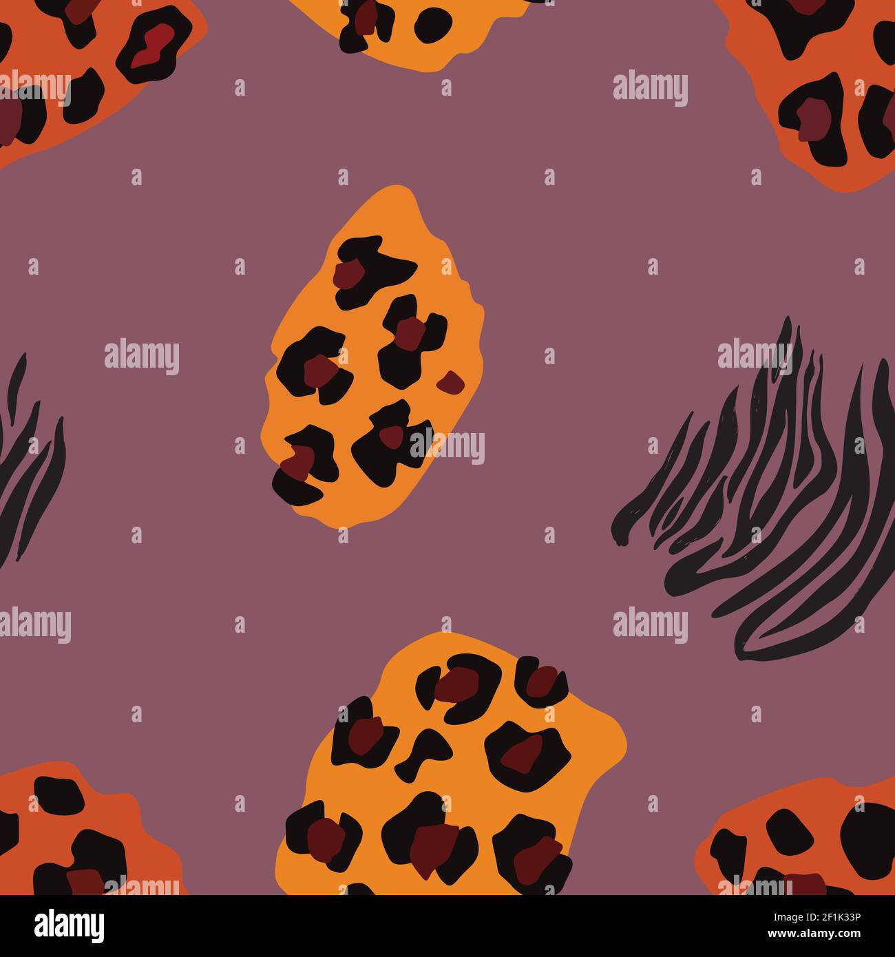 Animal mix print vector seamless pattern. Abstract background Stock ...