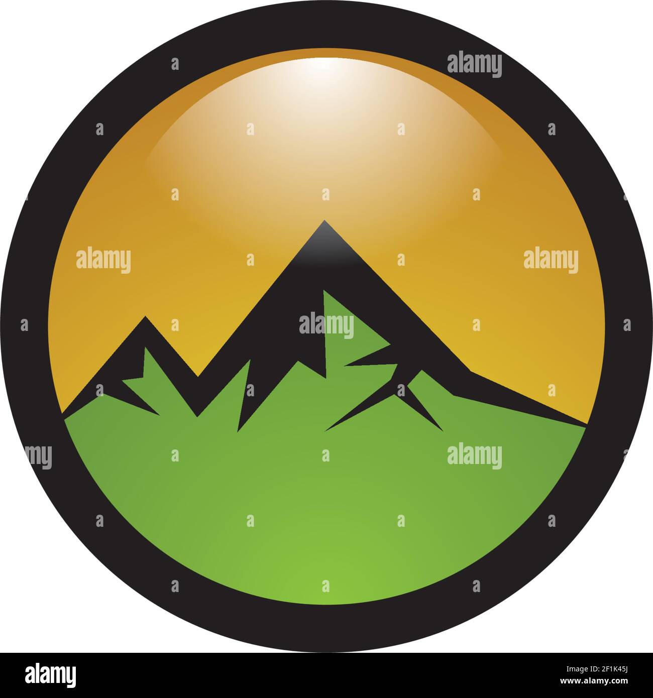 High Mountain icon Logo Business Template Vector Stock Vector Image ...