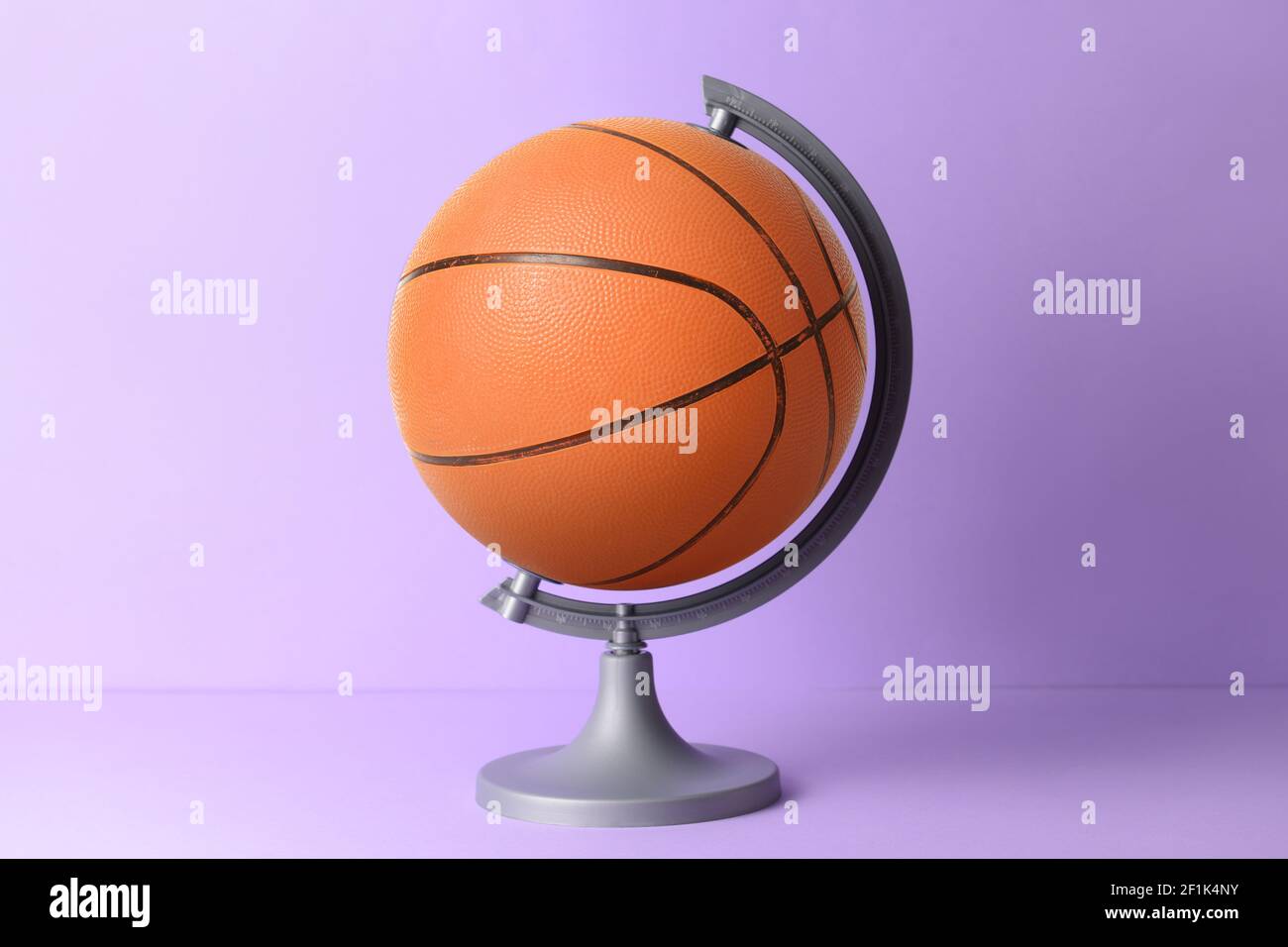 World map basketball ball on hi-res stock photography and images - Alamy