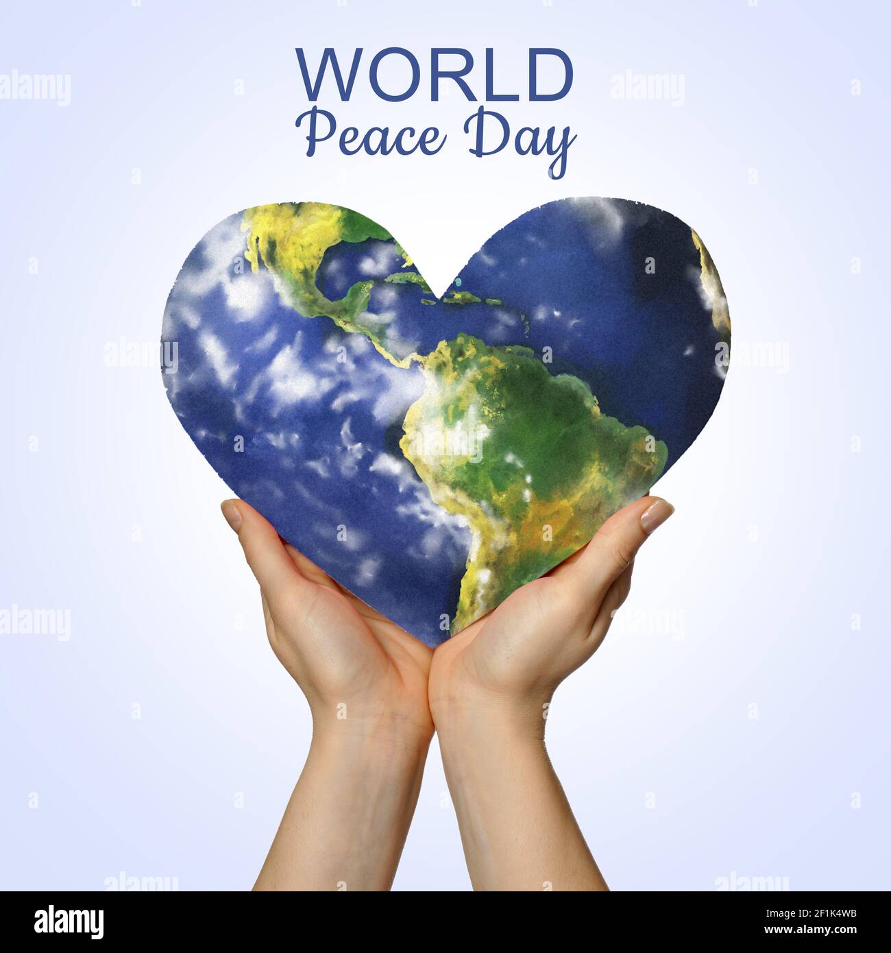 Planet earth in shape heart hi-res stock photography and images - Alamy