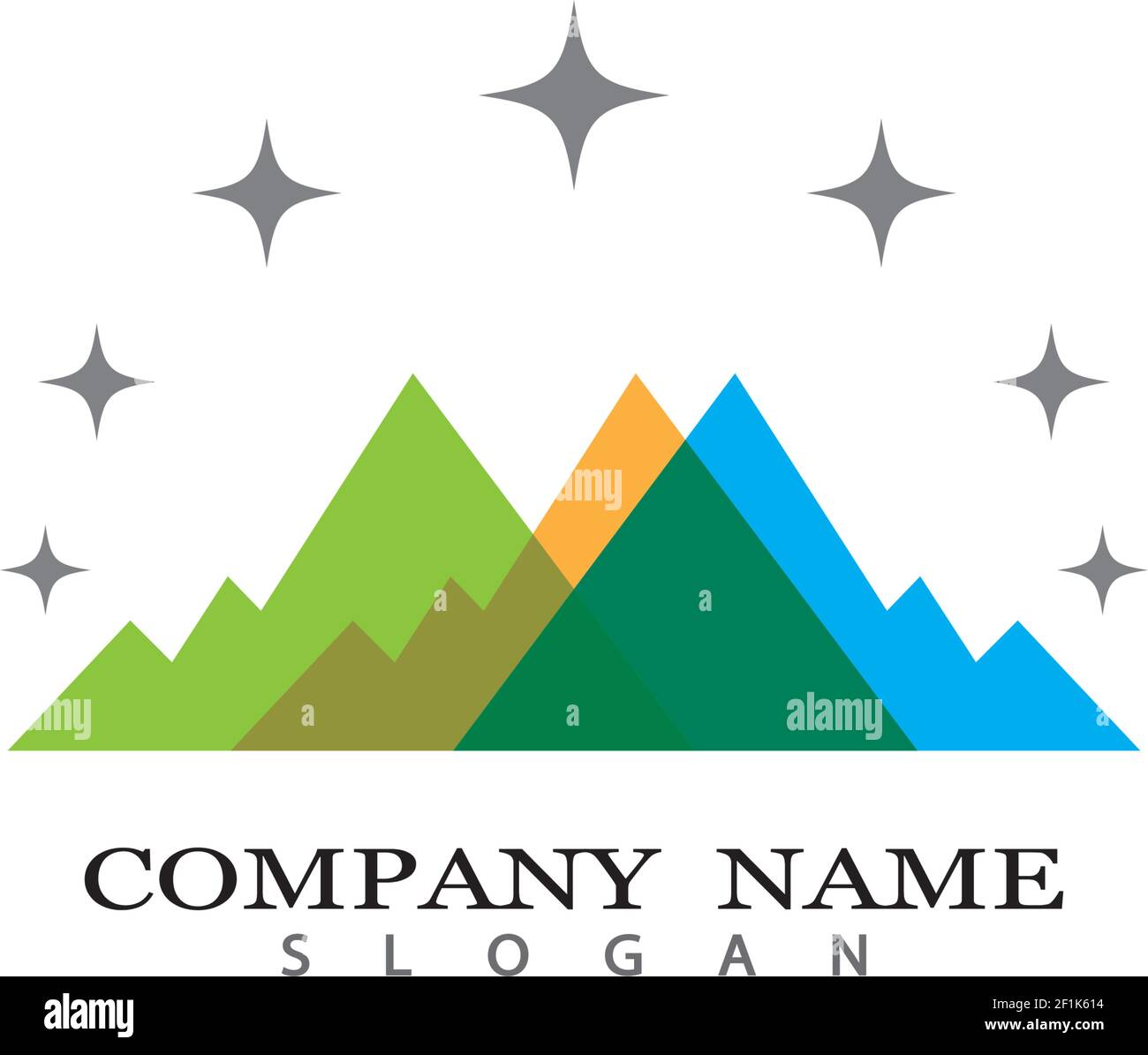 High Mountain icon Logo Business Template Vector Stock Vector Image ...