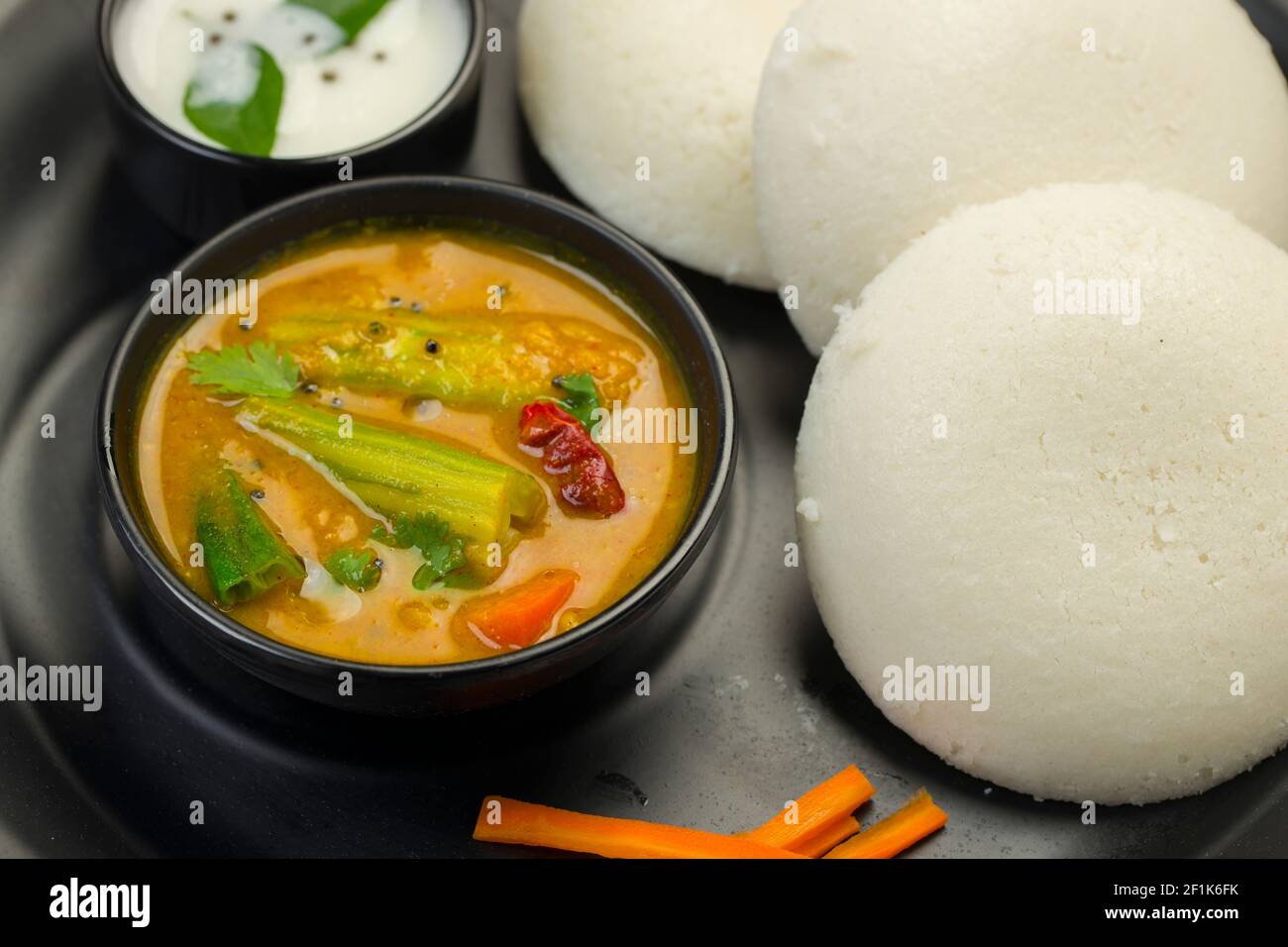 Idly or Idli, south indian main breakfast item which is beautifully ...