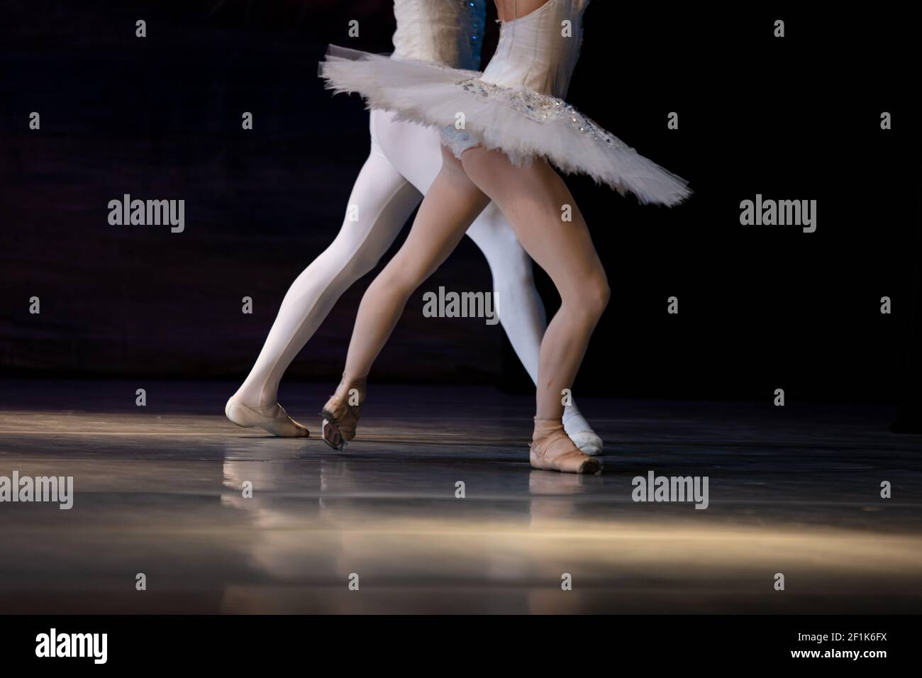 Closeup of classic ballet couple on stage Stock Photo - Alamy