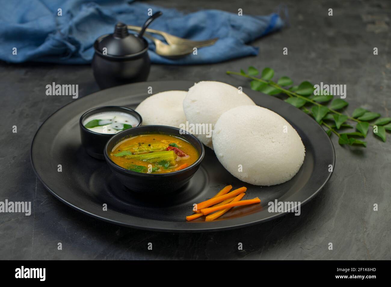Idly or Idli, south indian main breakfast item which is beautifully ...
