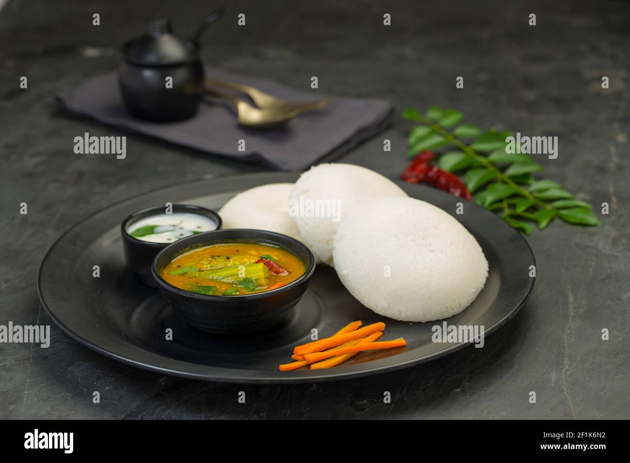 Idly or Idli, south indian main breakfast item which is beautifully ...