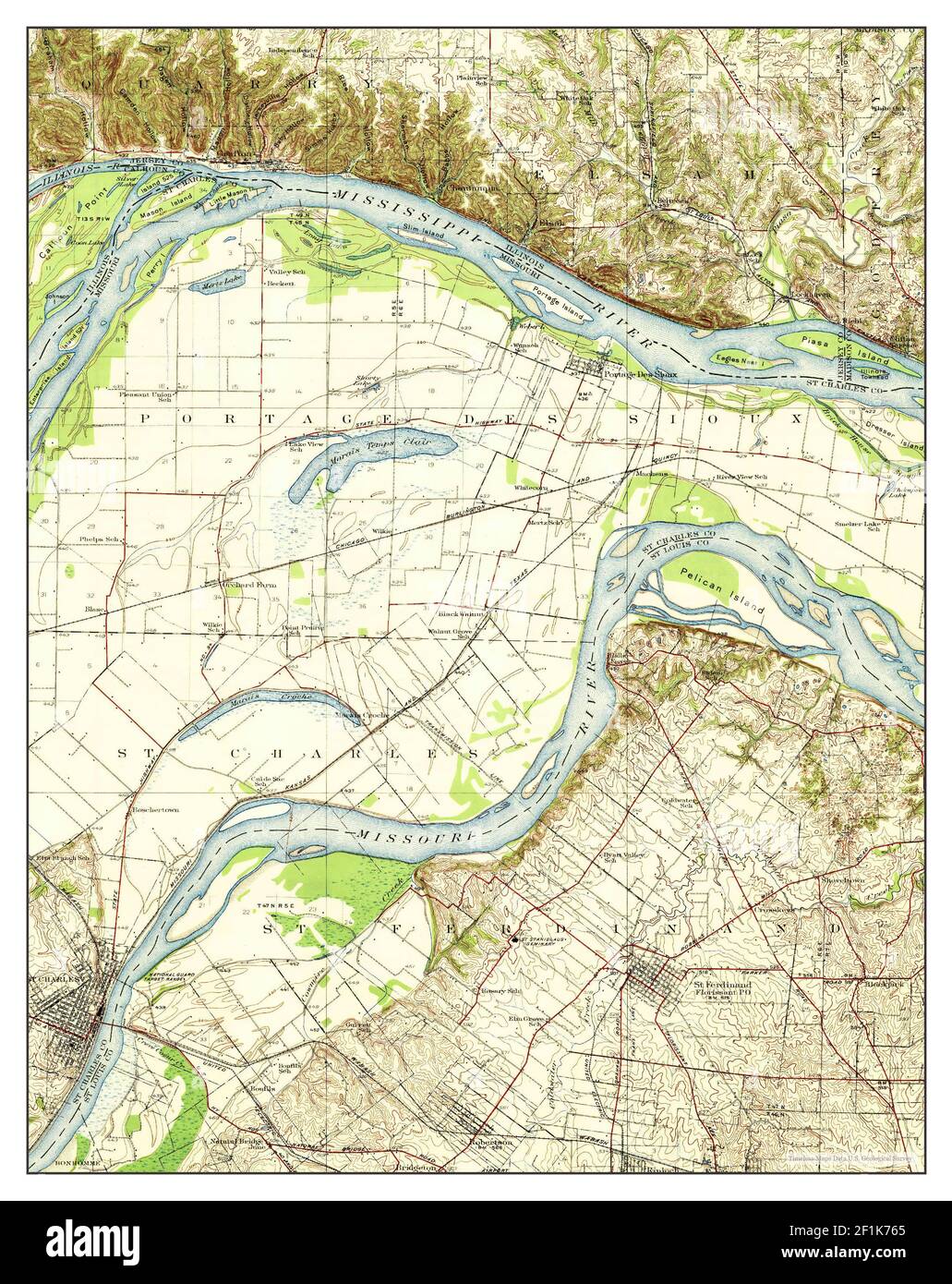 Map of st charles missouri hi-res stock photography and images - Alamy