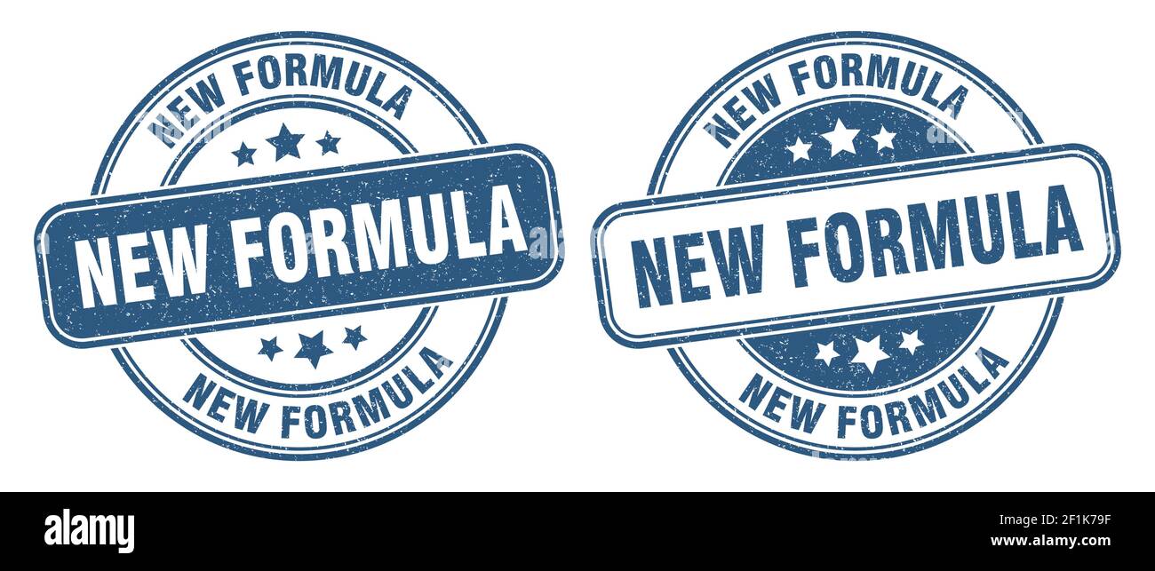 new formula stamp. new formula sign. round grunge label Stock Vector ...